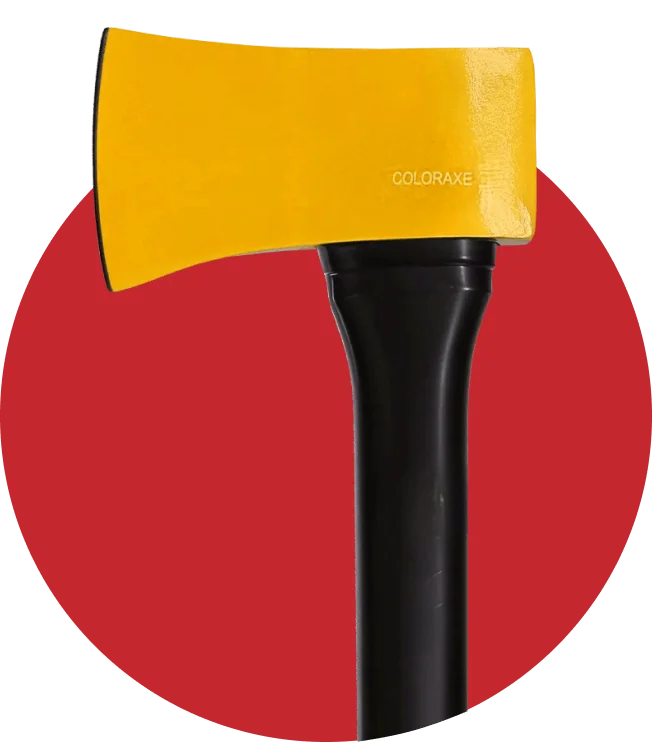 Custom Colored Throwing Axes & Red, Blue, Green, Yellow Hatchets | ColorAxe