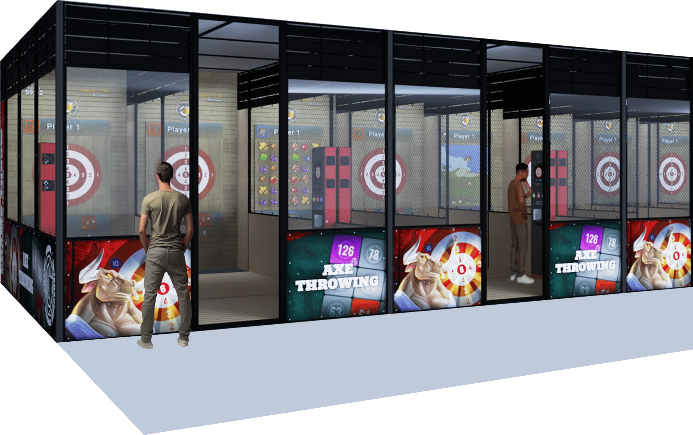 Digital Axe Throwing System for Businesses | Champ Throw Interactive