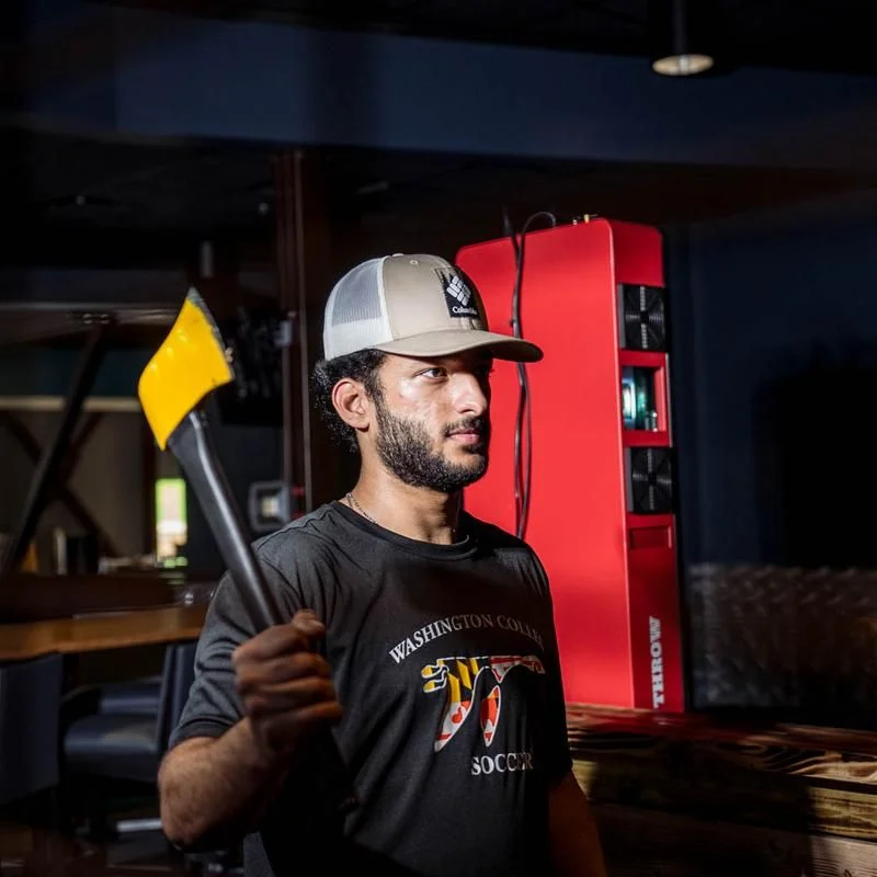Digital Interactive Axe Throwing Projector System & Software | Champ Throw Interactive