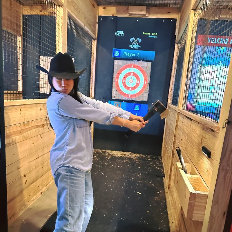 Digital Interactive Axe Throwing Projector System & Software | Champ Throw Interactive