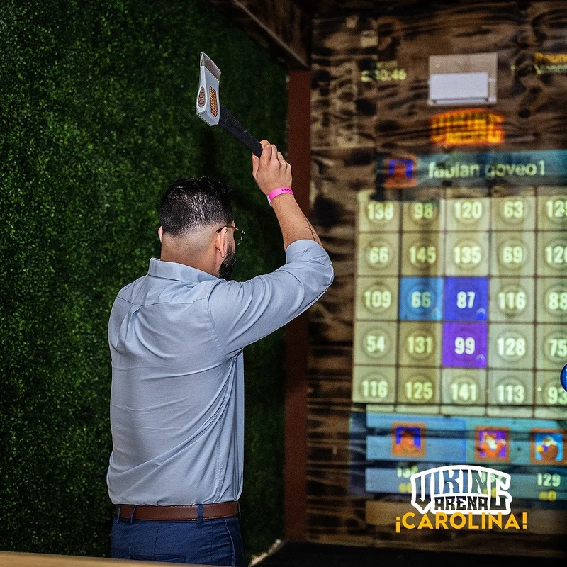 Digital Axe Throwing System for Businesses | Champ Throw Interactive